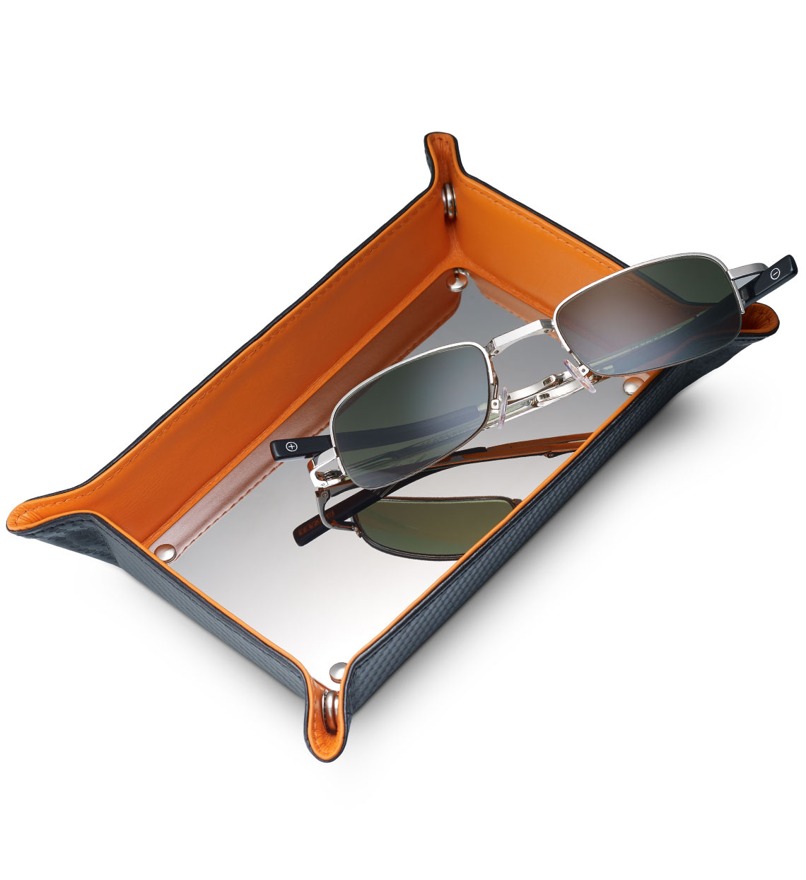 Change Tray Medium Black Carbon Fibre And Orange - Dalvey