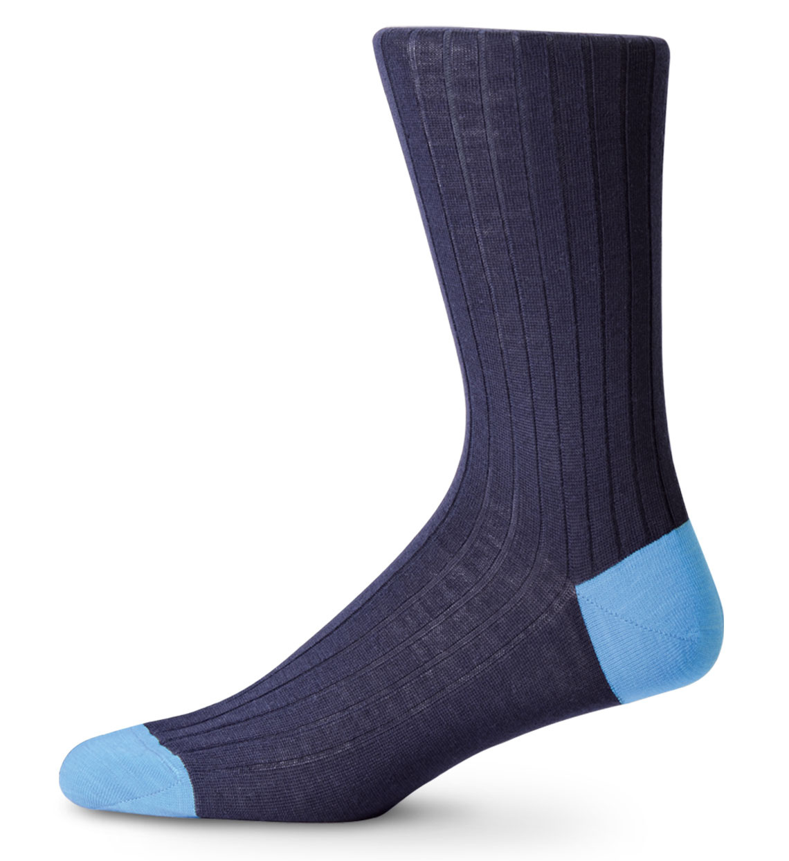 Italian Merino Wool Socks Navy & Blue - Dalvey