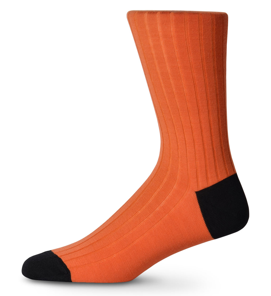 Italian Merino Wool Socks Orange & Black - Dalvey
