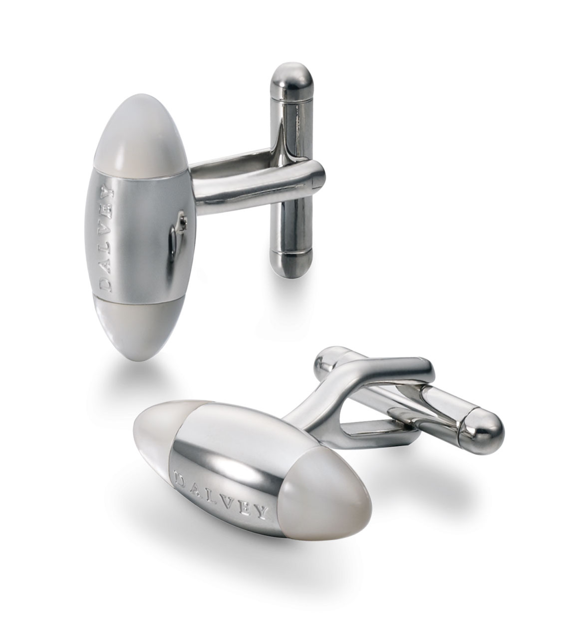 Zeppelin Cufflinks Mother Of Pearl - Dalvey