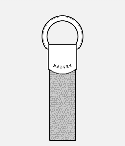 Metro Keyring Black Caviar - Dalvey