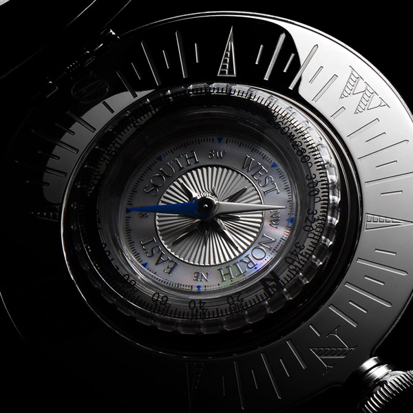 Grand Voyager Compass Stainless Detail - Dalvey